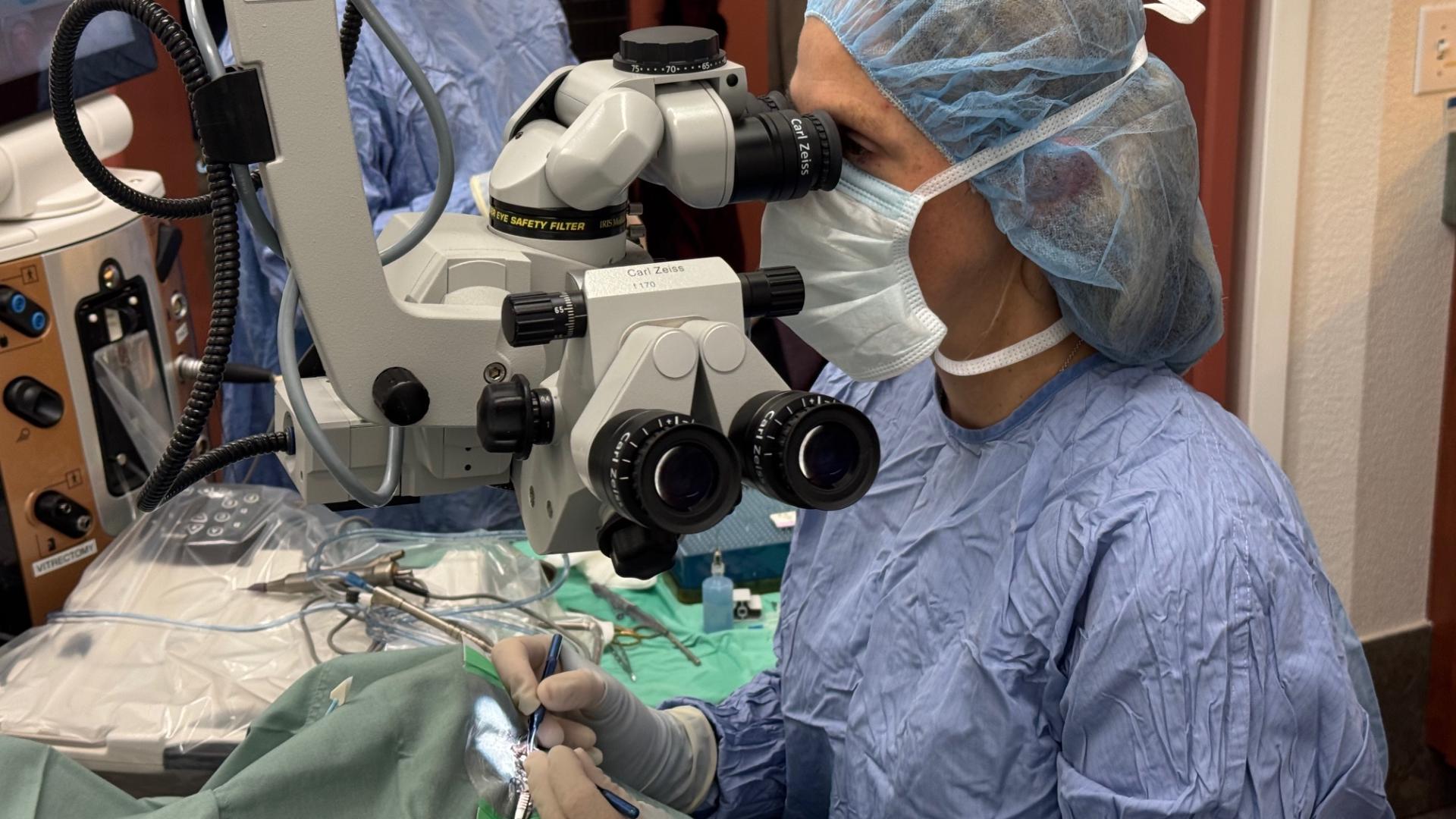 Wolverine sees brighter future after groundbreaking eye surgery ...