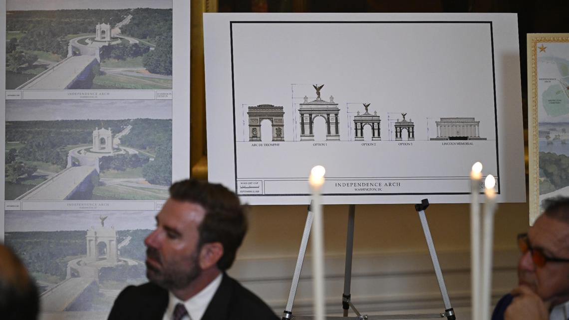 Plans revealed for 'Arc de Trump' near Lincoln Memorial ...
