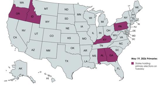May 19 primary election results: Live maps for key races ...