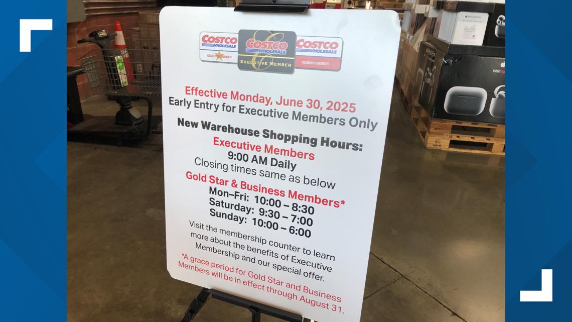 Costco hours changing June 30: Early shopping time for executive ...