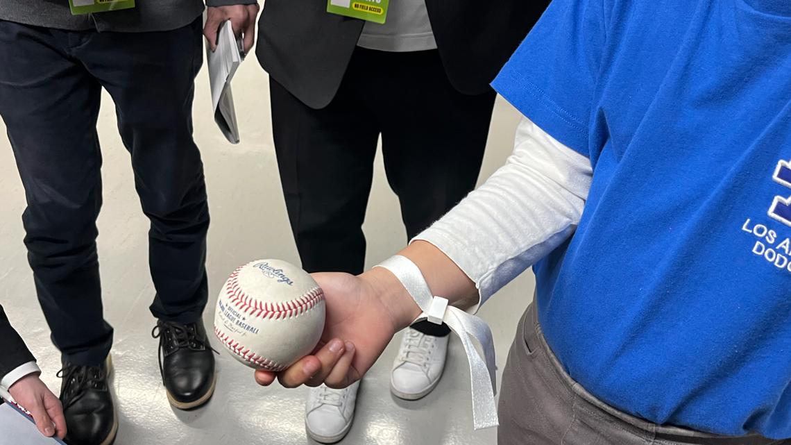 Shohei Ohtani's first home run ball of the season lands in the hands of ...