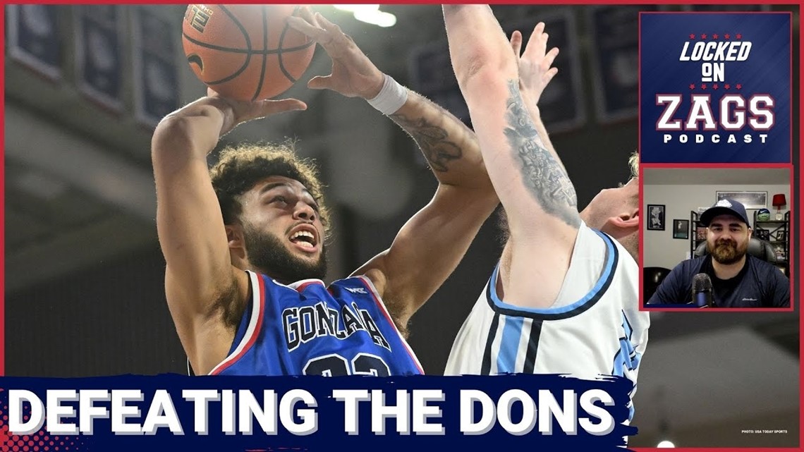 Gonzaga Bulldogs vs. San Francisco Dons: Graham Ike and Jonathan Mogbo ...