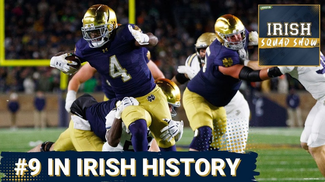 IRISH SQUAD SHOW: Is Jeremiyah Love a TOP 10 Notre Dame player all-time ...