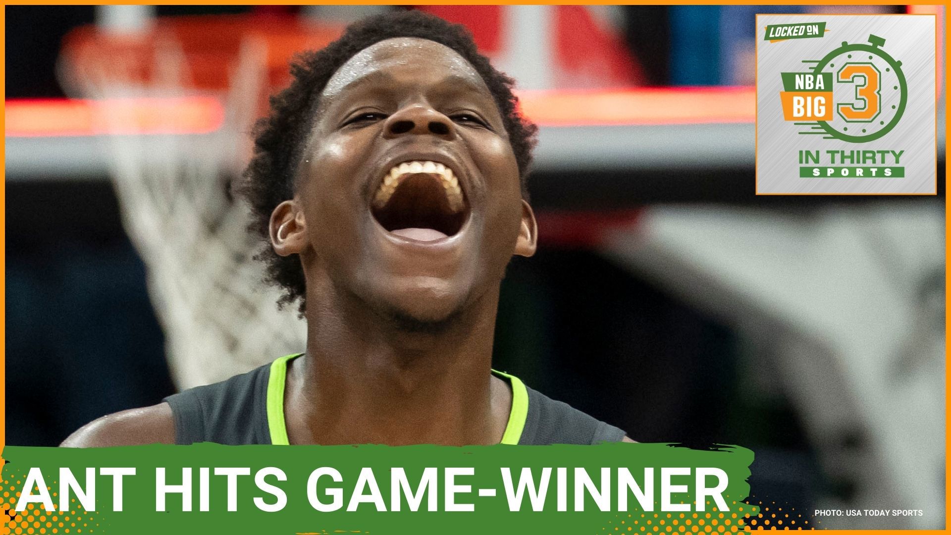 Anthony Edwards Hits GAME-WINNER To Beat The Spurs | The Big 3 in 30 ...