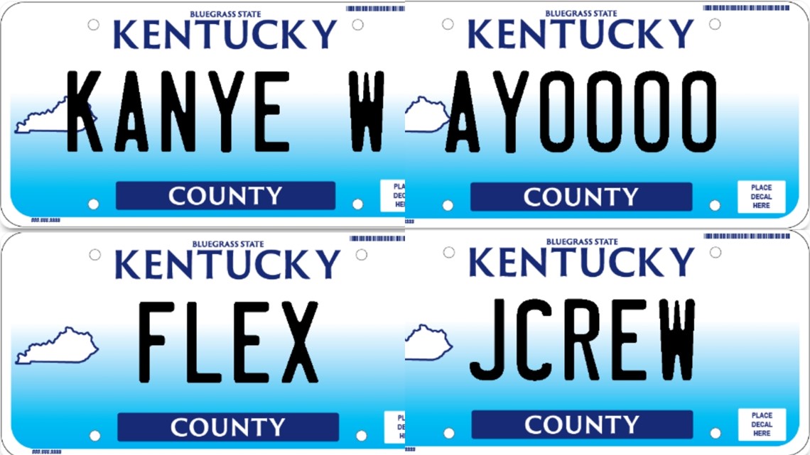LIST | All personalized Kentucky license plates rejected in 2023 ...