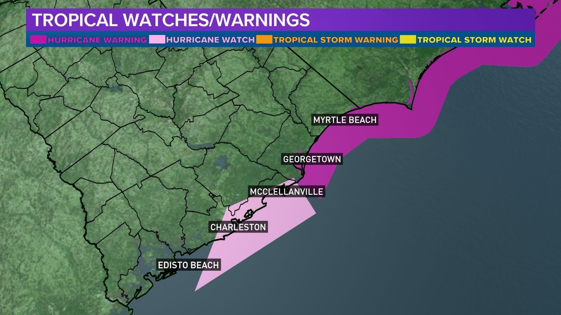 Hurricane Florence a Little Weaker, Moving Steadily to South Carolina ...