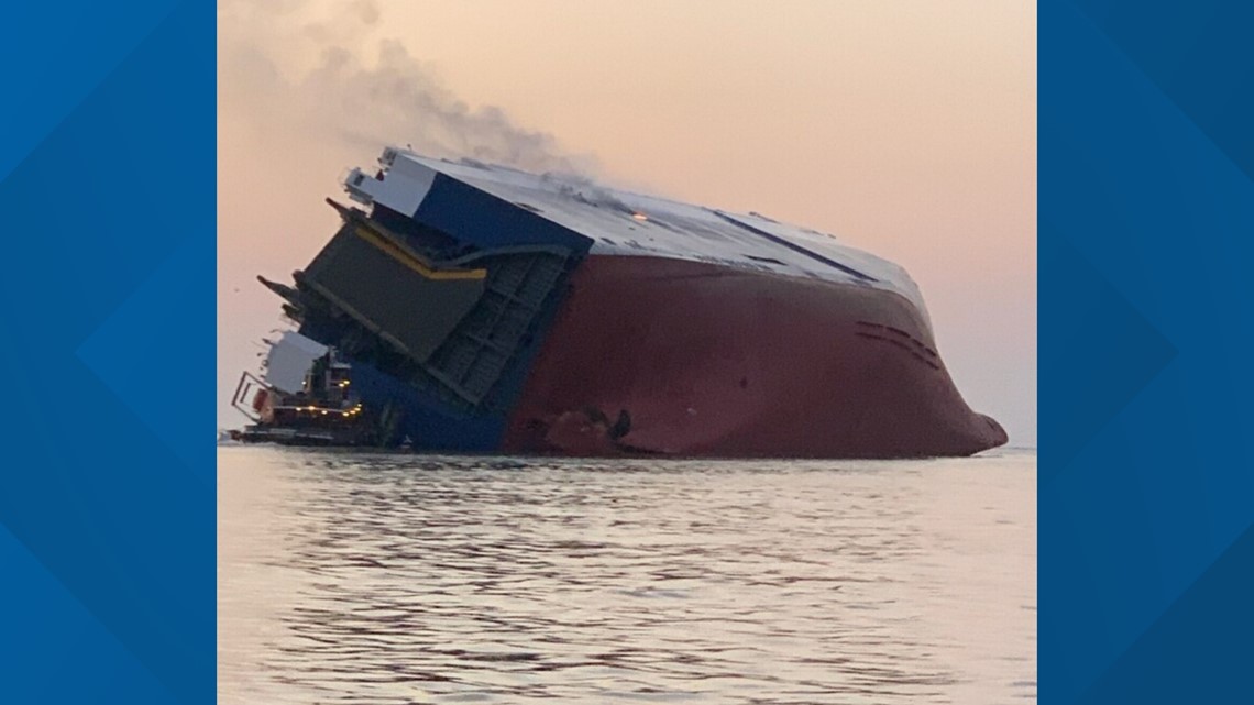 Last piece of the Golden Ray ship removed in South Georgia ...
