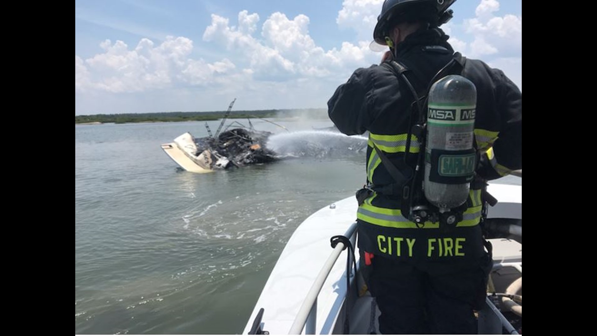 4 rescued after boat catches fire at Intracoastal Waterway, Matanzas ...
