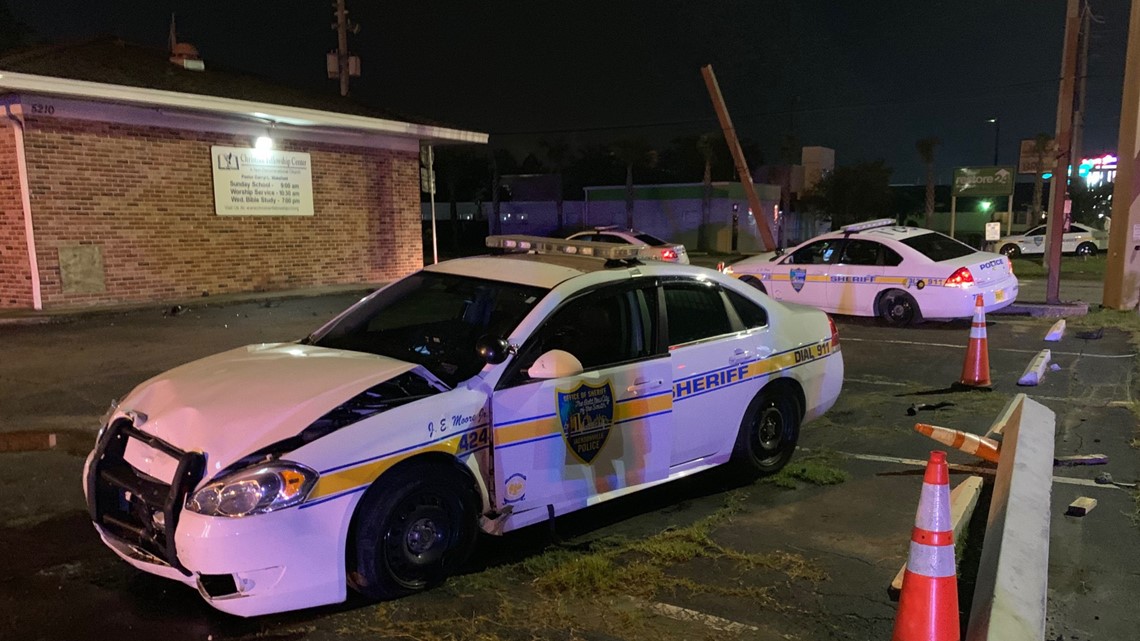 Two officers crash on the Southside while responding to a call, one ...