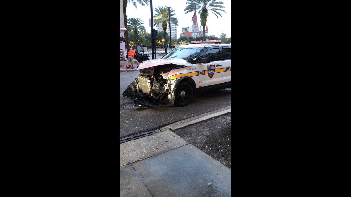 JSO vehicle involved in crash in Downtown Jacksonville | firstcoastnews.com