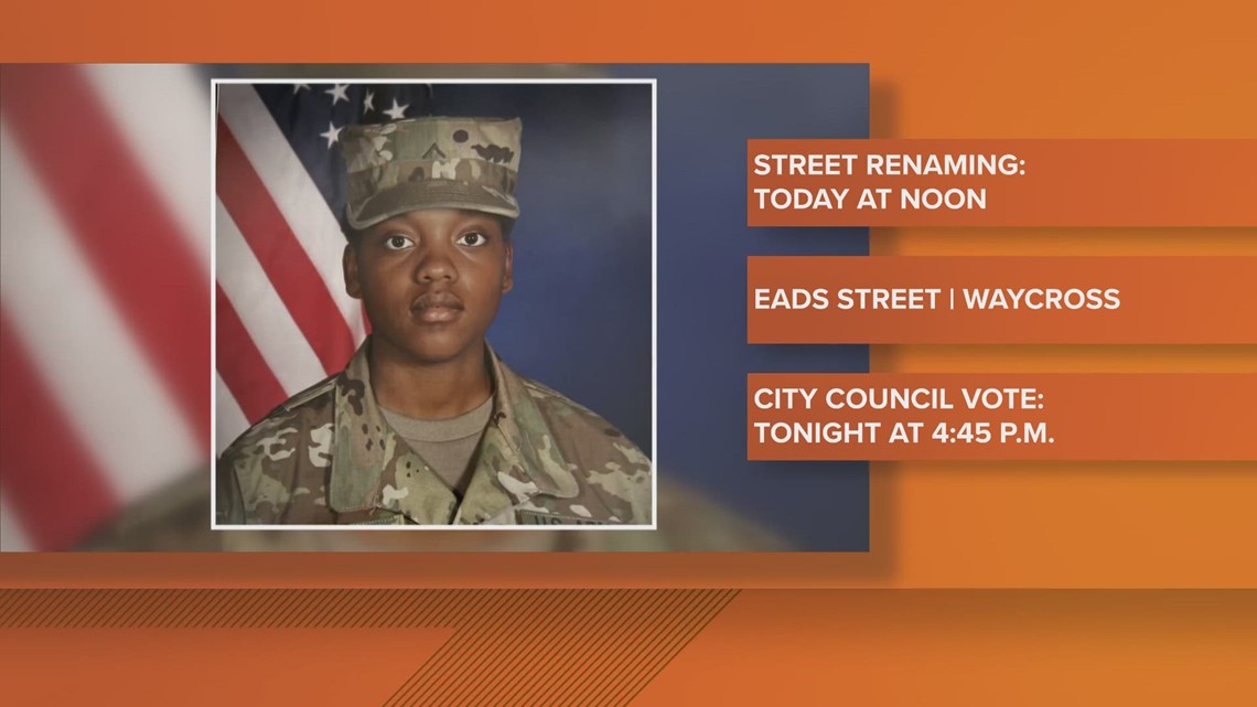 Waycross street renaming ceremony in honor of Army Sergeant Kennedy L ...