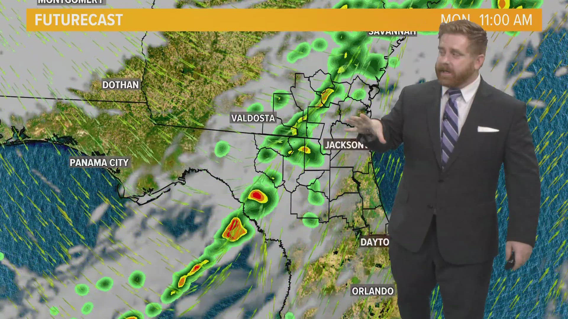 Showers return Monday followed by another round of cold air across the ...