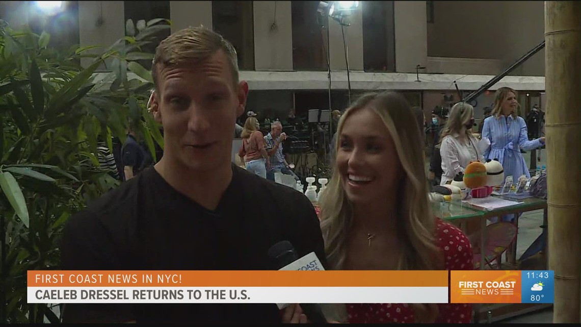'I'm excited to get home': Caleb Dressel speaks with First Coast News ...