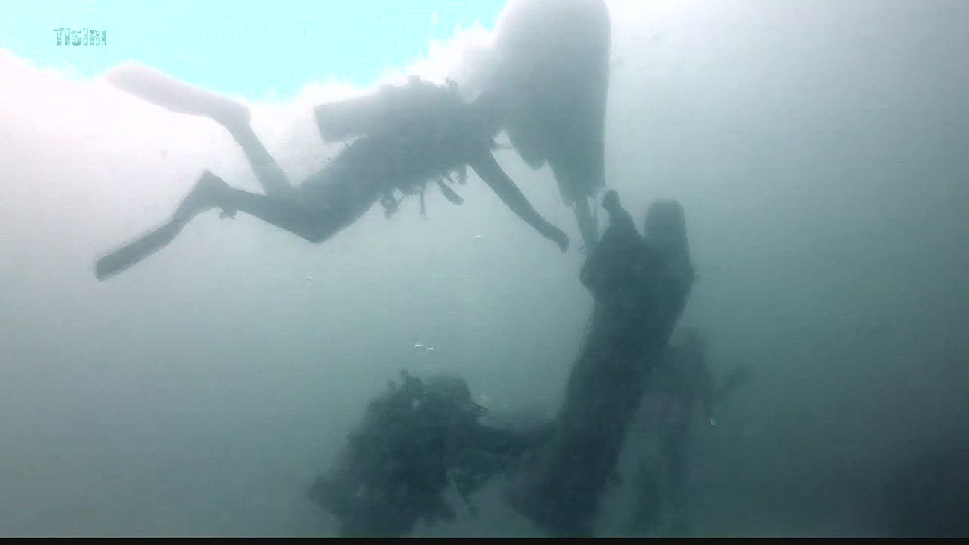 Underwater statue knocked down by hurricane now stands again ...