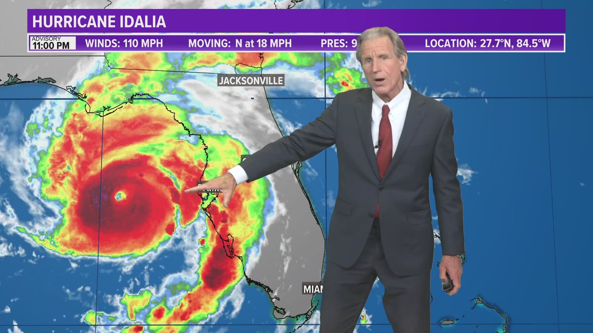 'It's going to be a Cat 4 at landfall' | Hurricane Idalia 11 PM Update ...
