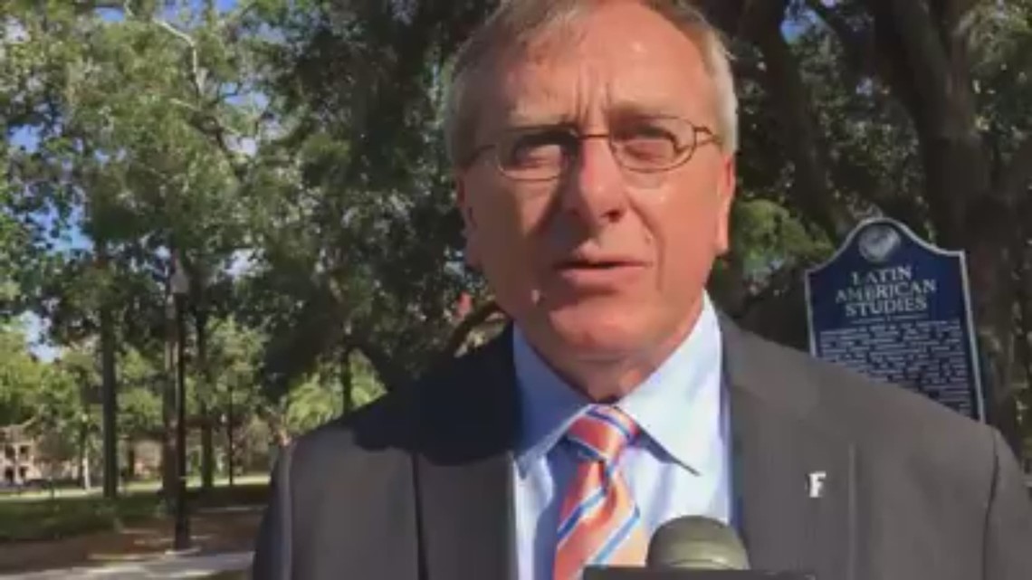UF president Dr. Kent Fuchs speaks about Richard Spencer event ...