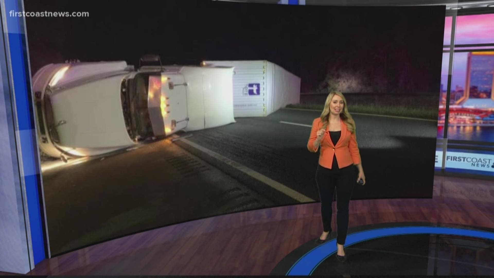 FHP: Semi-truck driver dozes off, crash causes five-car pileup in Baker ...