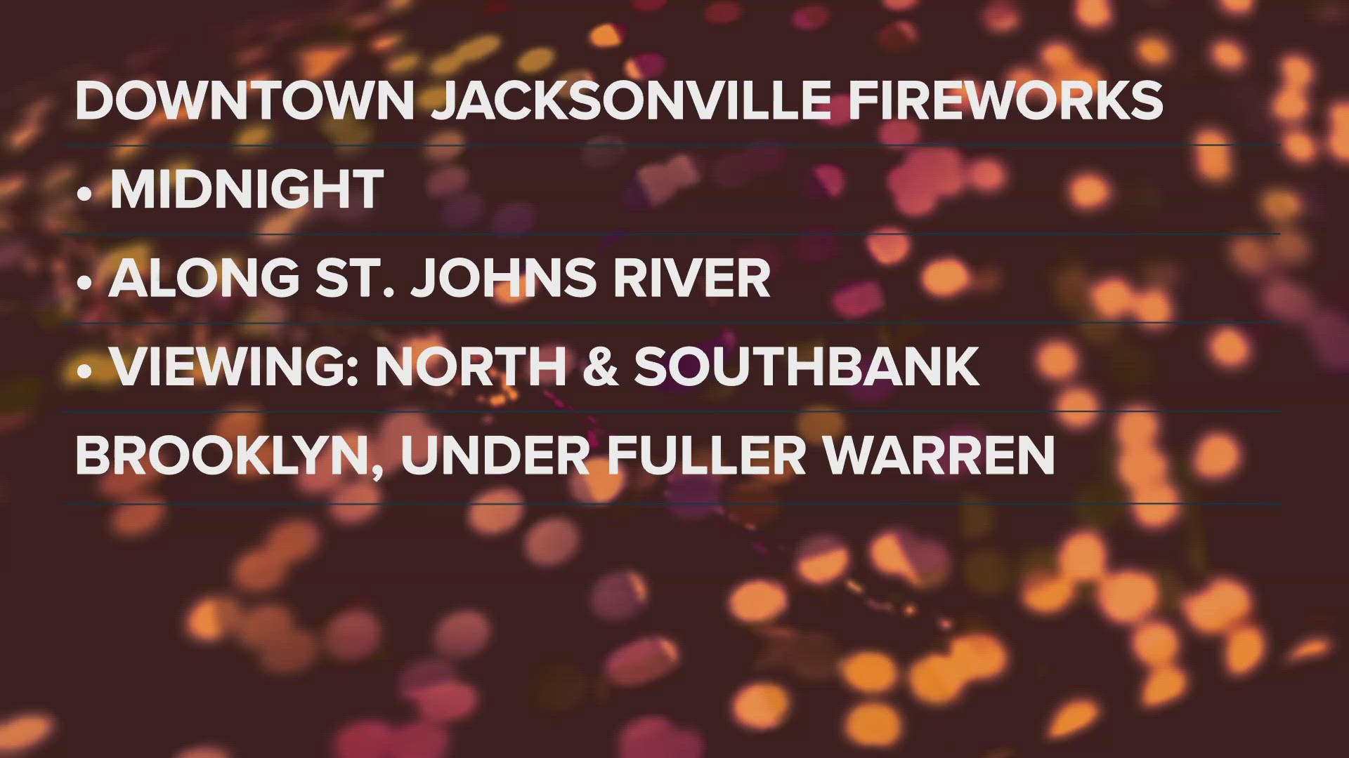 List | Locations across First Coast where you can watch fireworks on ...