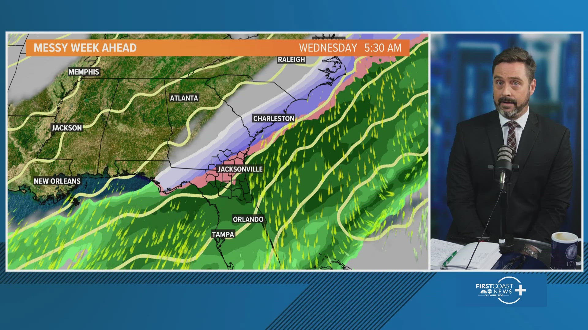 Lewis Turner previews Wednesday morning's winter storm along the First ...