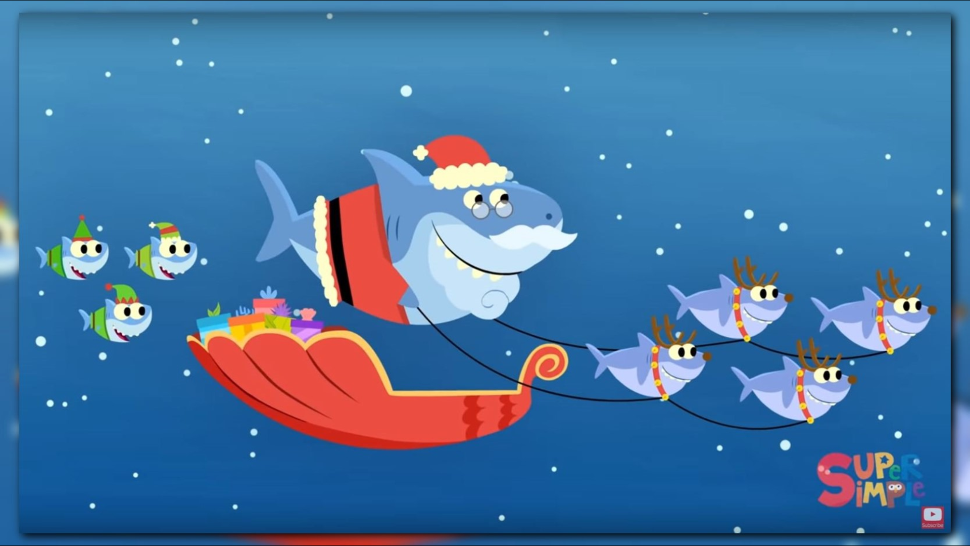 'Santa shark, ho ho ho, ho ho ho' Popular kids song has a new Christmas ...