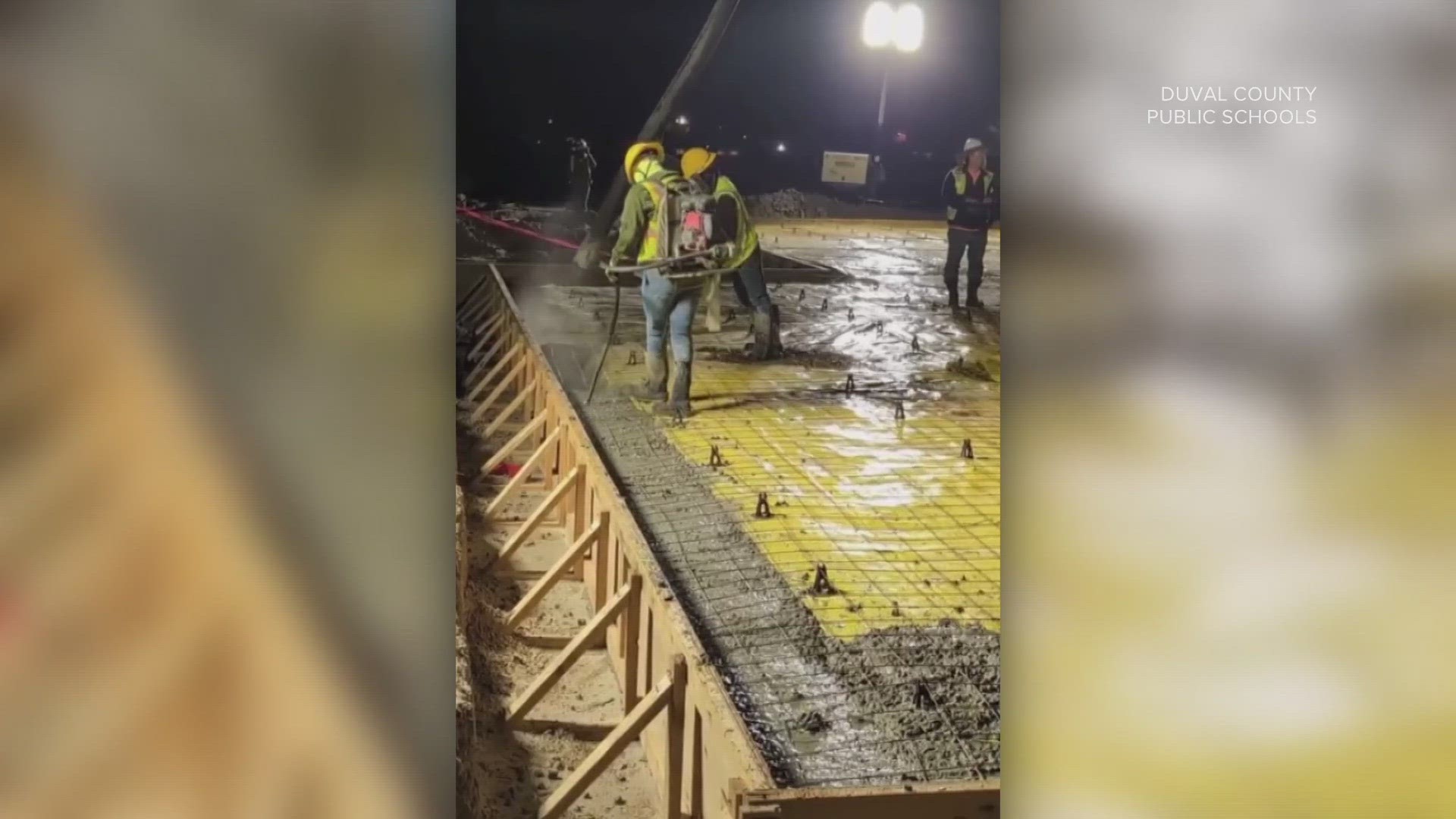 First concrete slab laid at new Ribault High School in Jacksonville ...