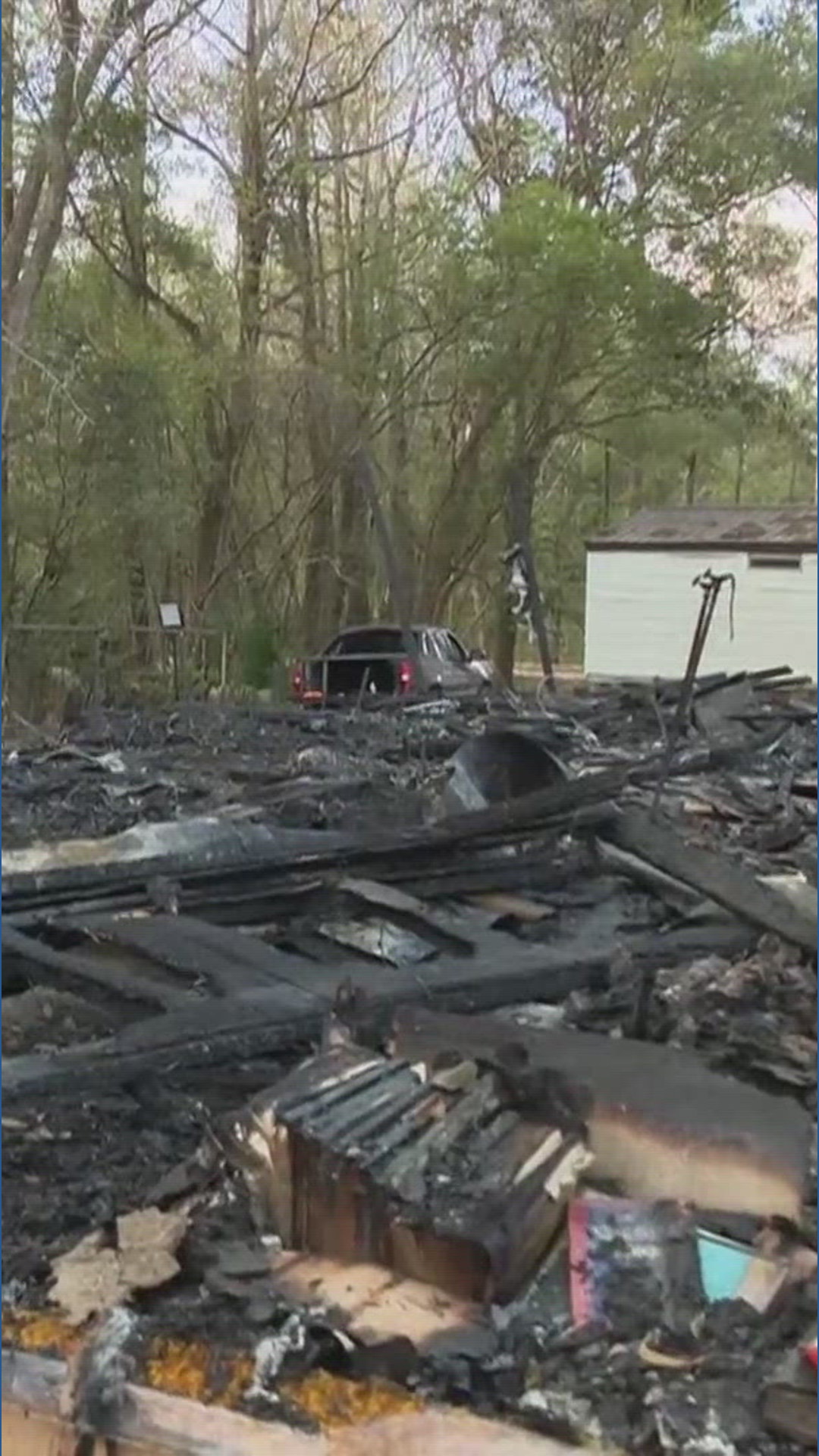 'We will rebuild': Melrose veteran, son lose home in fire; community ...