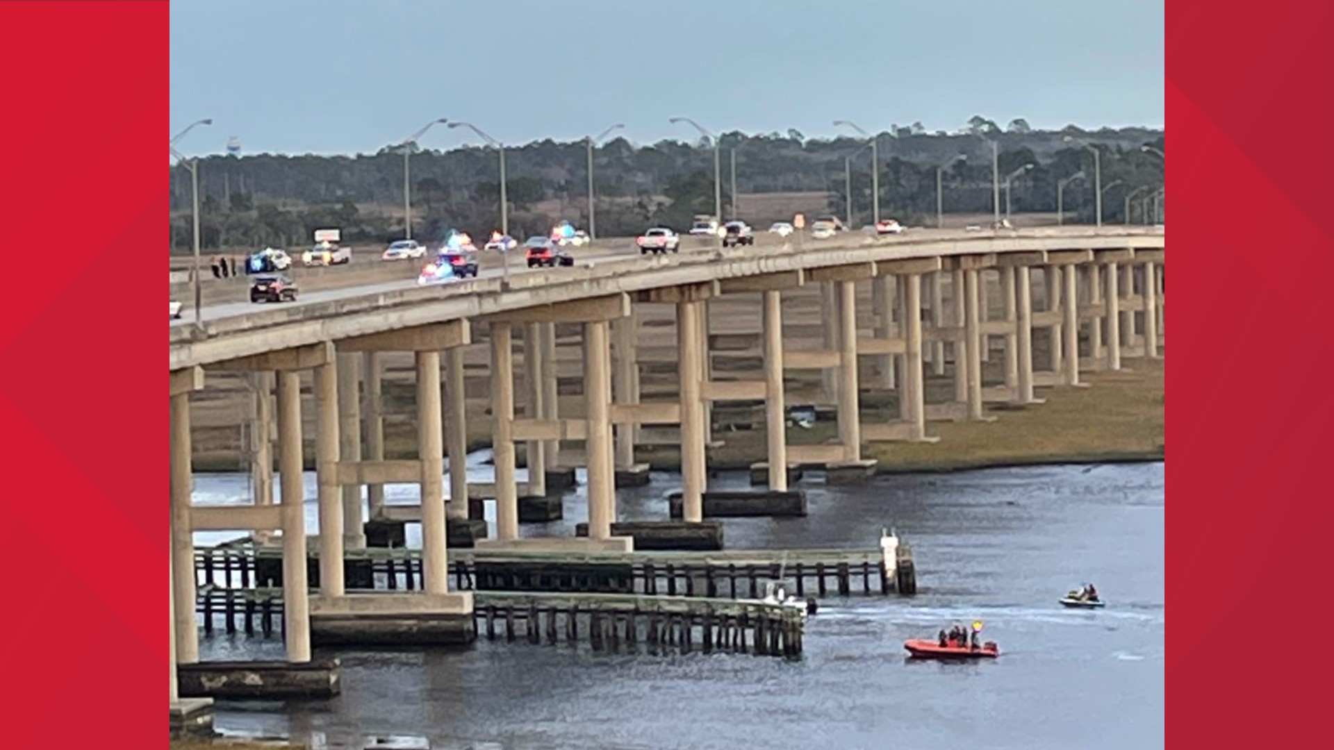 Large police presence reported on JTB Intracoastal bridge Monday ...