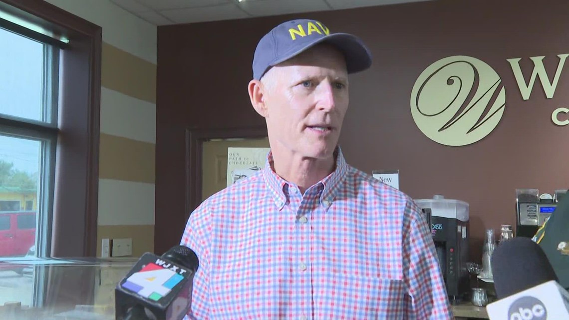 Senator Rick Scott speaks about impact of Hurricane Ian on local ...