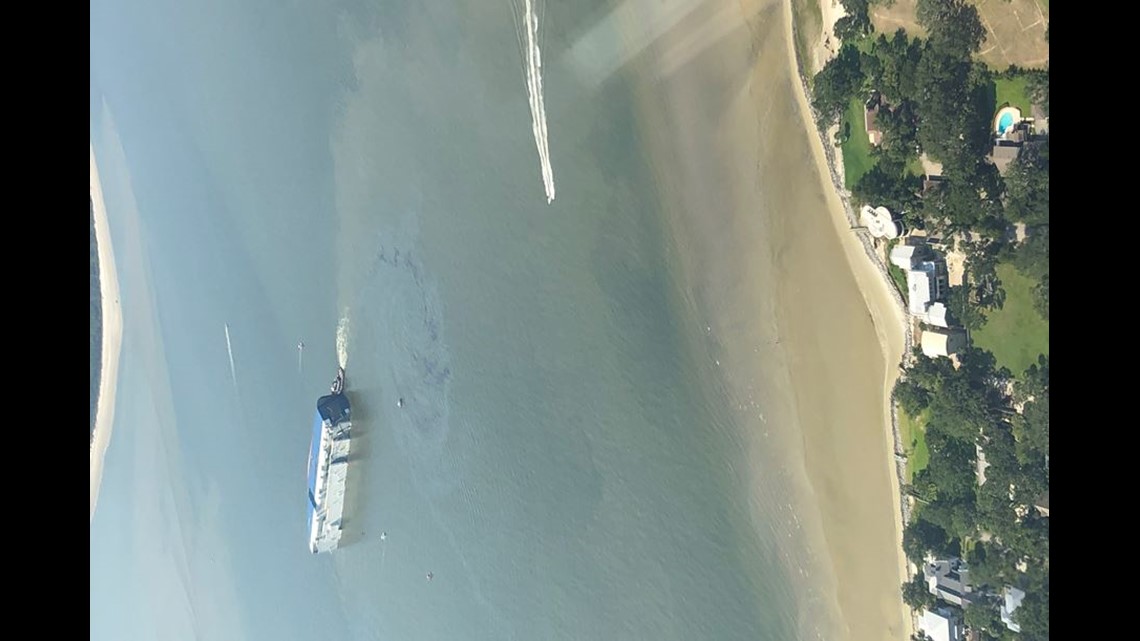 'No ship, no pay' Overturned cargo ship in St. Simons Sound blocks port ...
