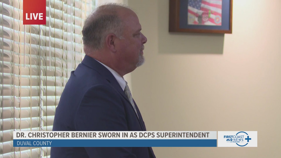 Dr. Christopher Bernier sworn in as DCPS superintendent ...
