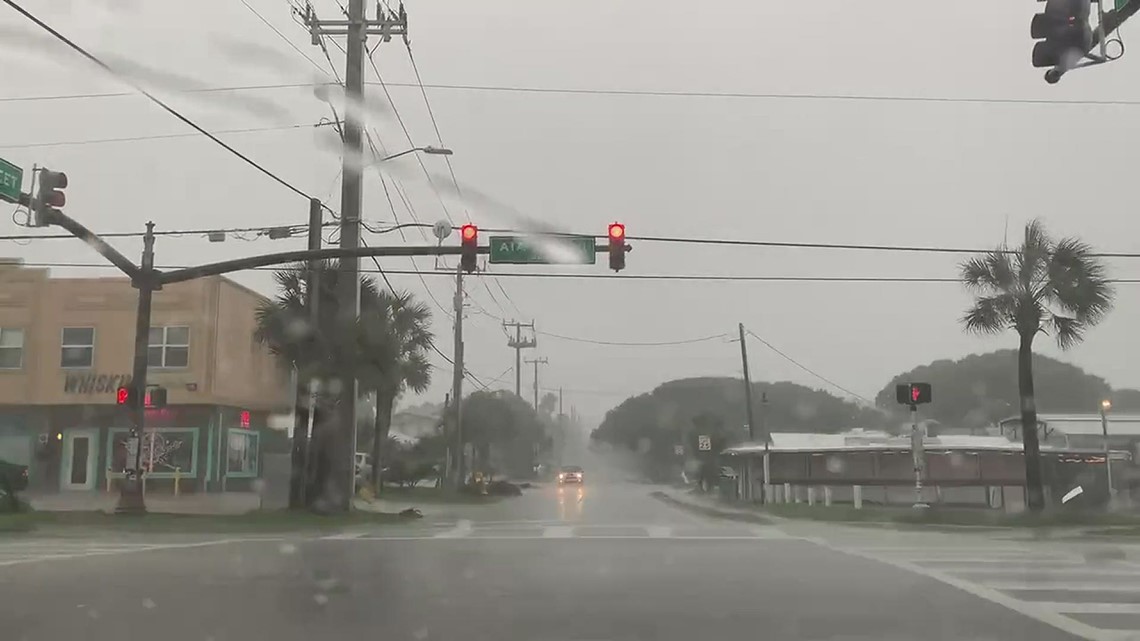 Rain at A street and A1A in St. Augustine Beach | firstcoastnews.com