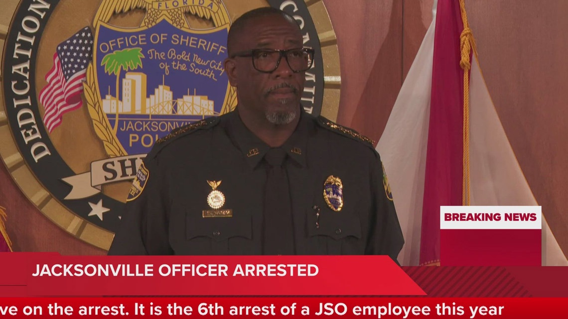 Sheriff: JSO officer arrested for running license plates of cars parked ...