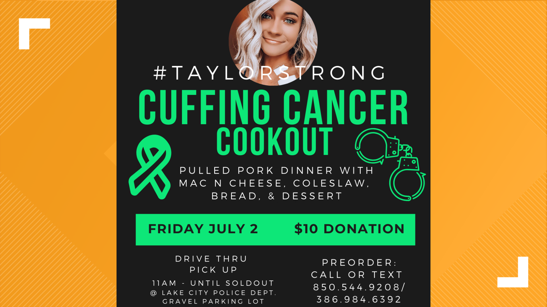 Florida police hosting cookout for officer diagnosed with cancer ...