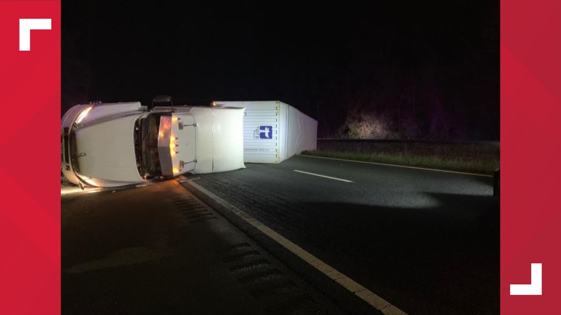FHP: Semi-truck driver dozes off, crash causes five-car pileup in Baker ...
