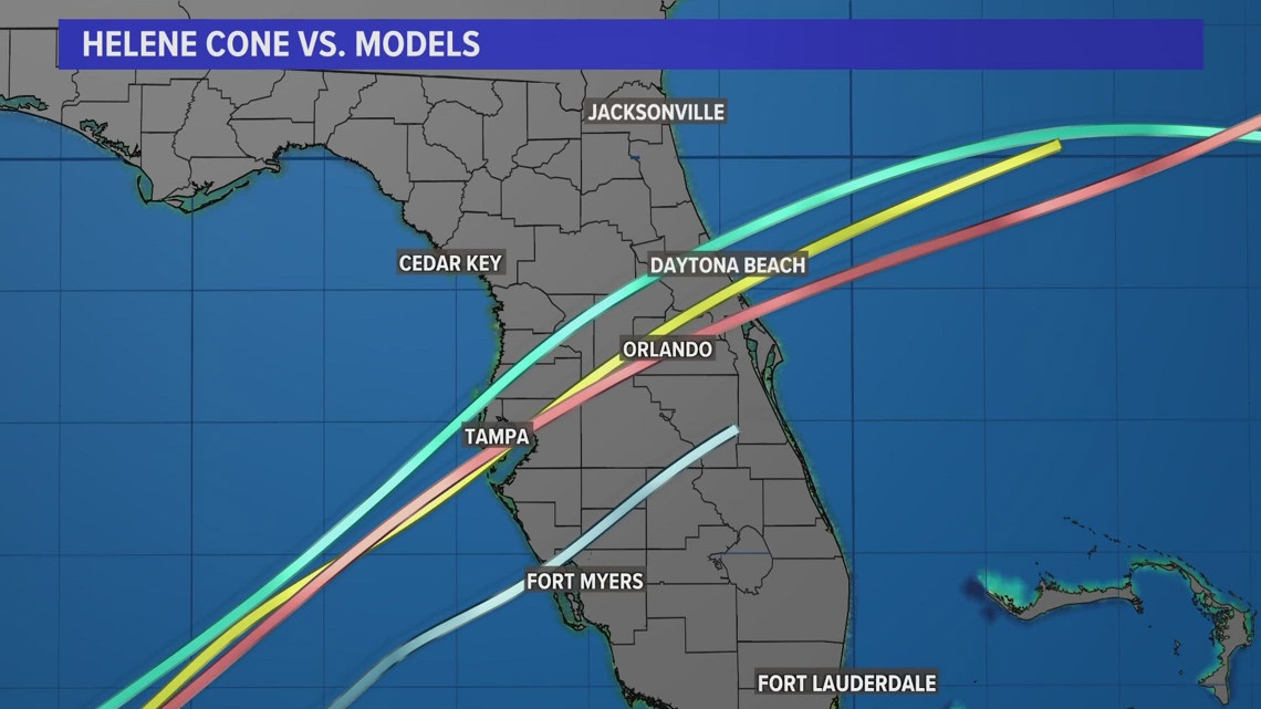 Tropical Storm Milton's forecast cone, radar and spaghetti models | firstcoastnews.com