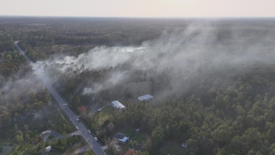 Brush fire near County Road 214 completely contained after prompting ...