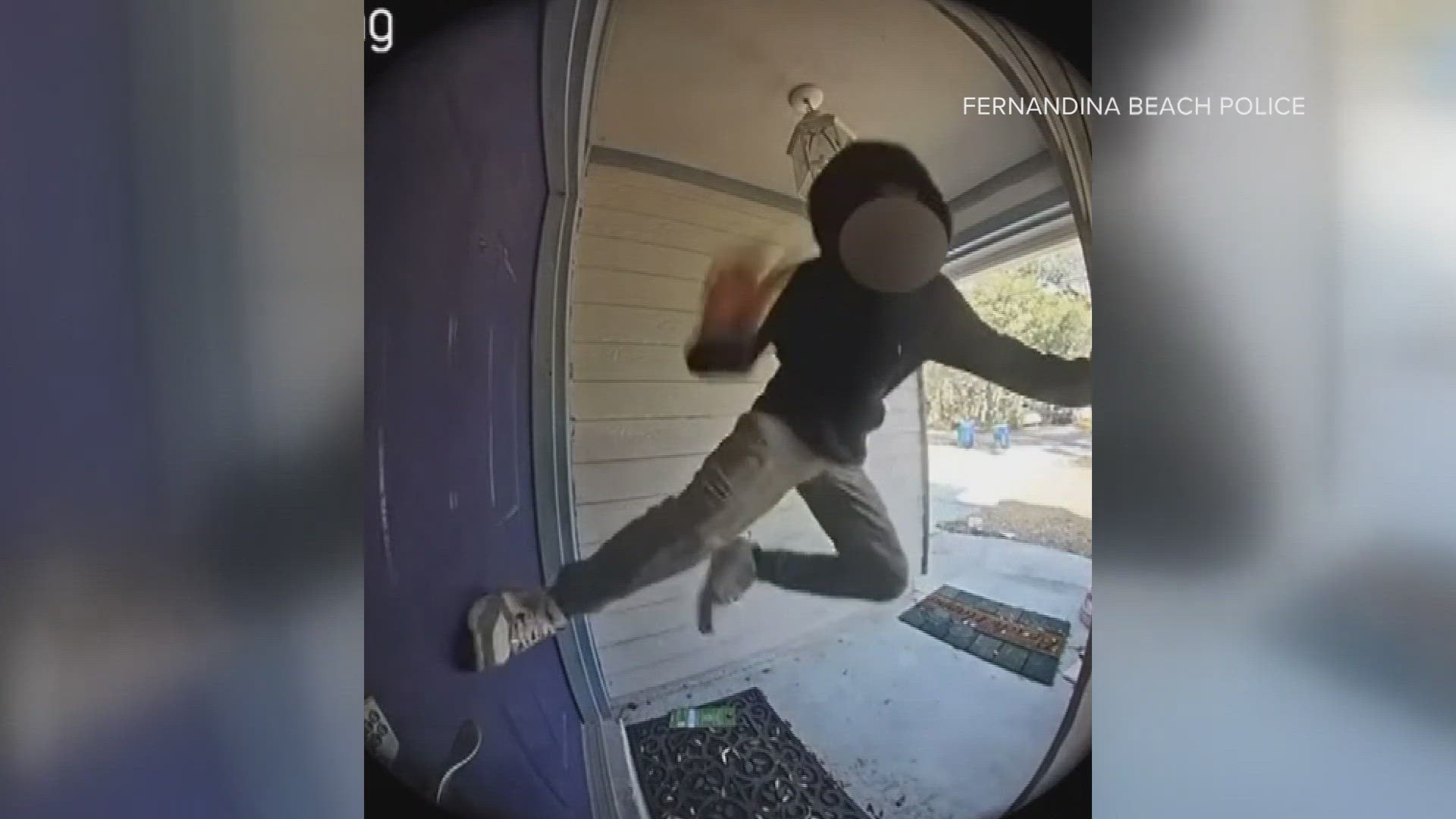 Video shows teen jump kicking door in Fernandina Beach neighborhood ...