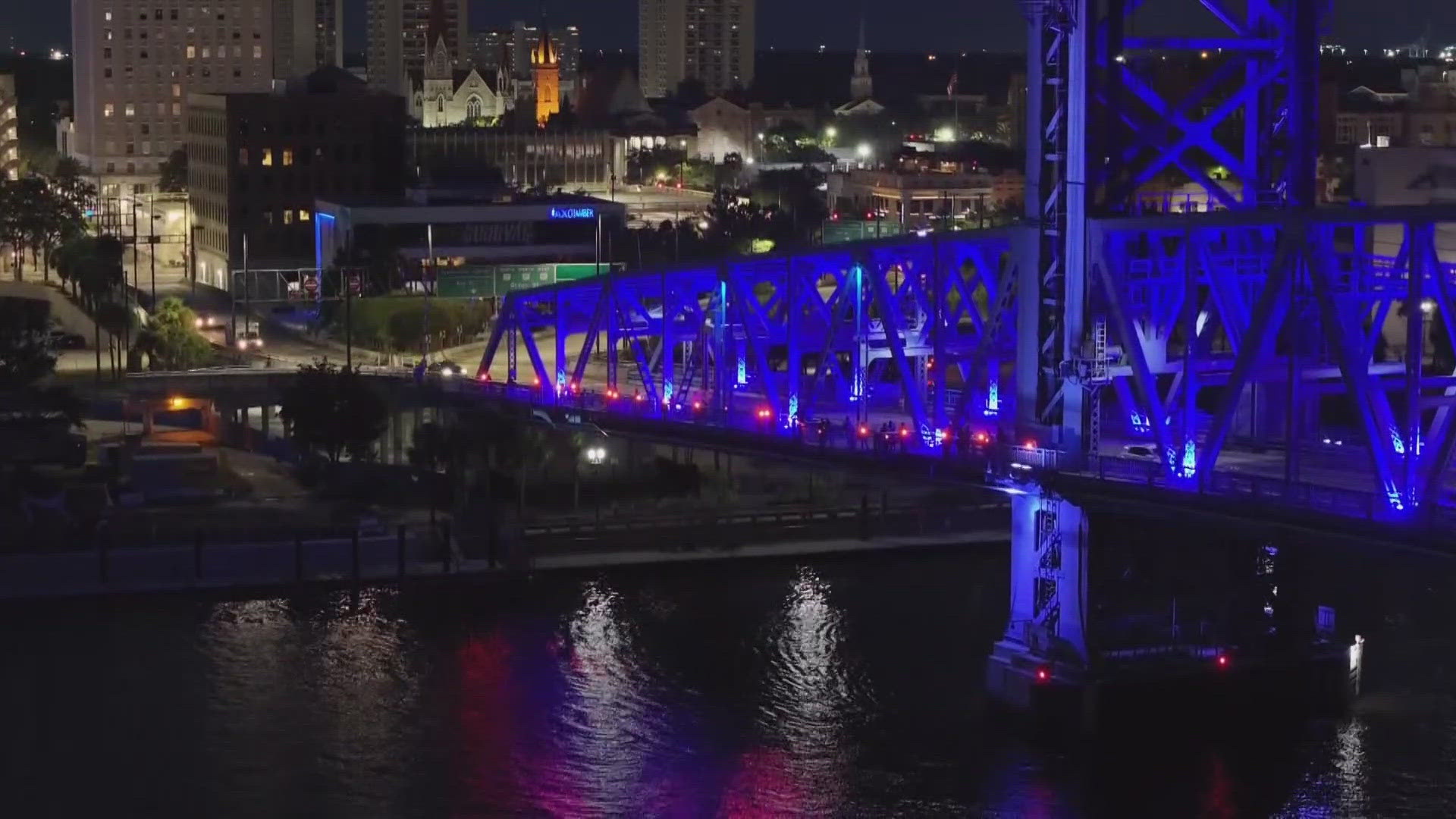 Jacksonville's Main Street Bridge shines bright for 2nd annual ...