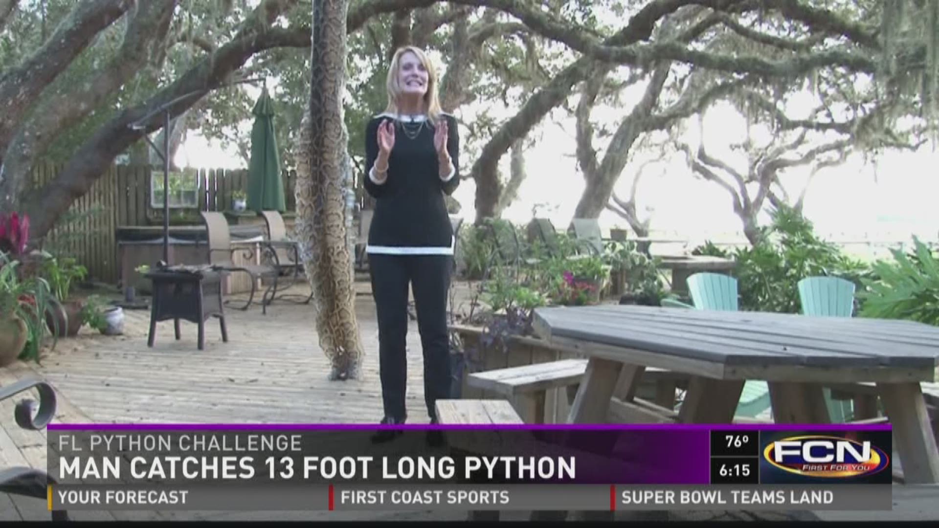 St. Johns County man catches 13-foot long python in Python Challenge ...