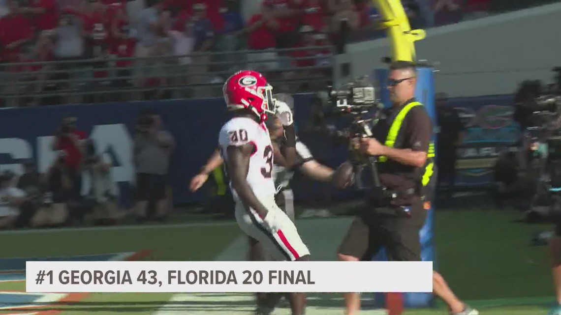 No. 1 Georgia Bulldogs stomp on Florida Gators, winning 43-20 ...