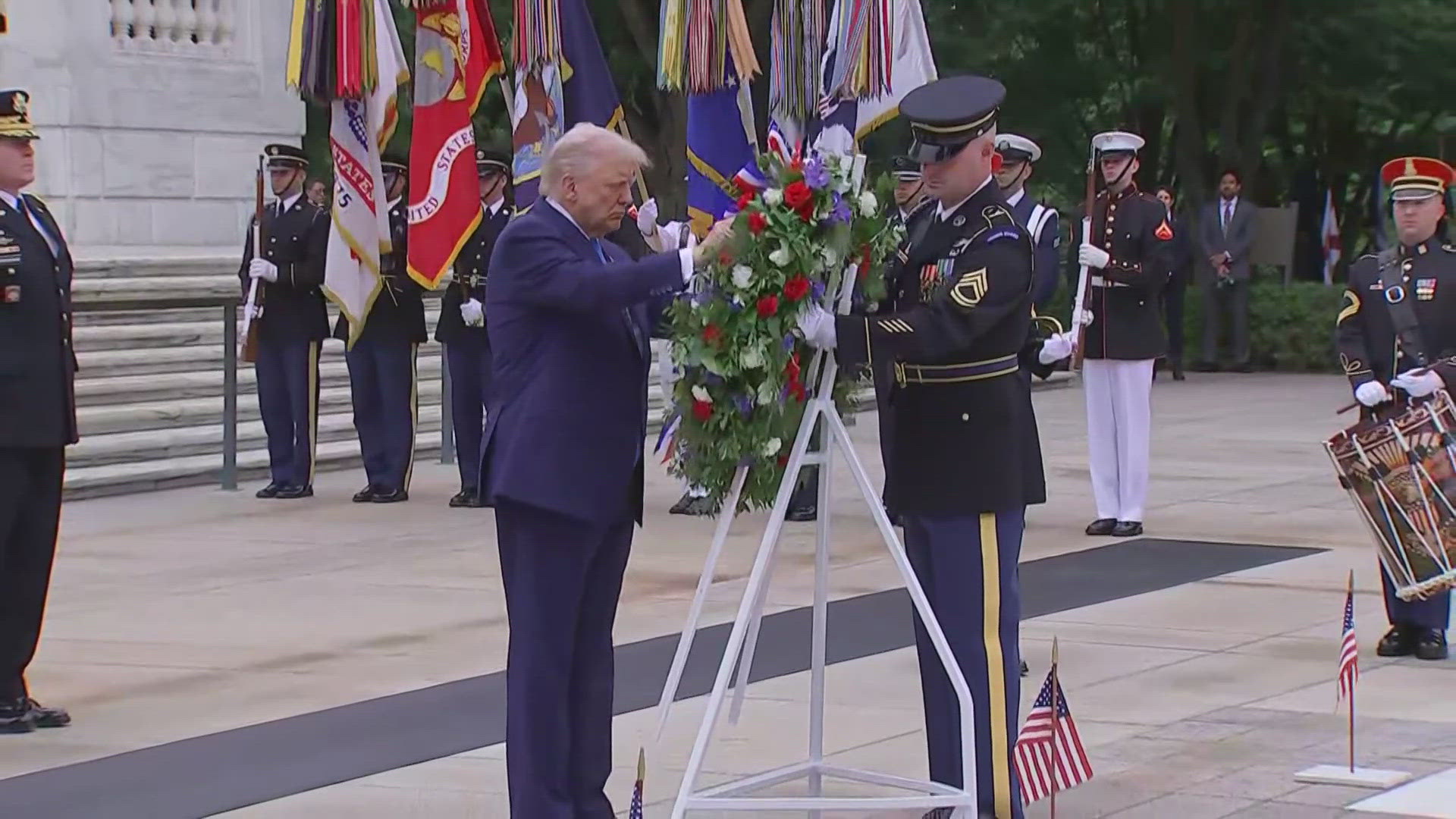 Trump honors fallen service members in Memorial Day speech ...