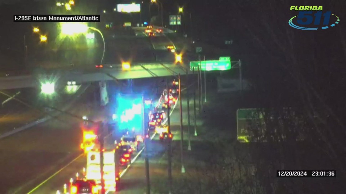 Man dead after striking overpass pillar on I-295 near Monument Road ...