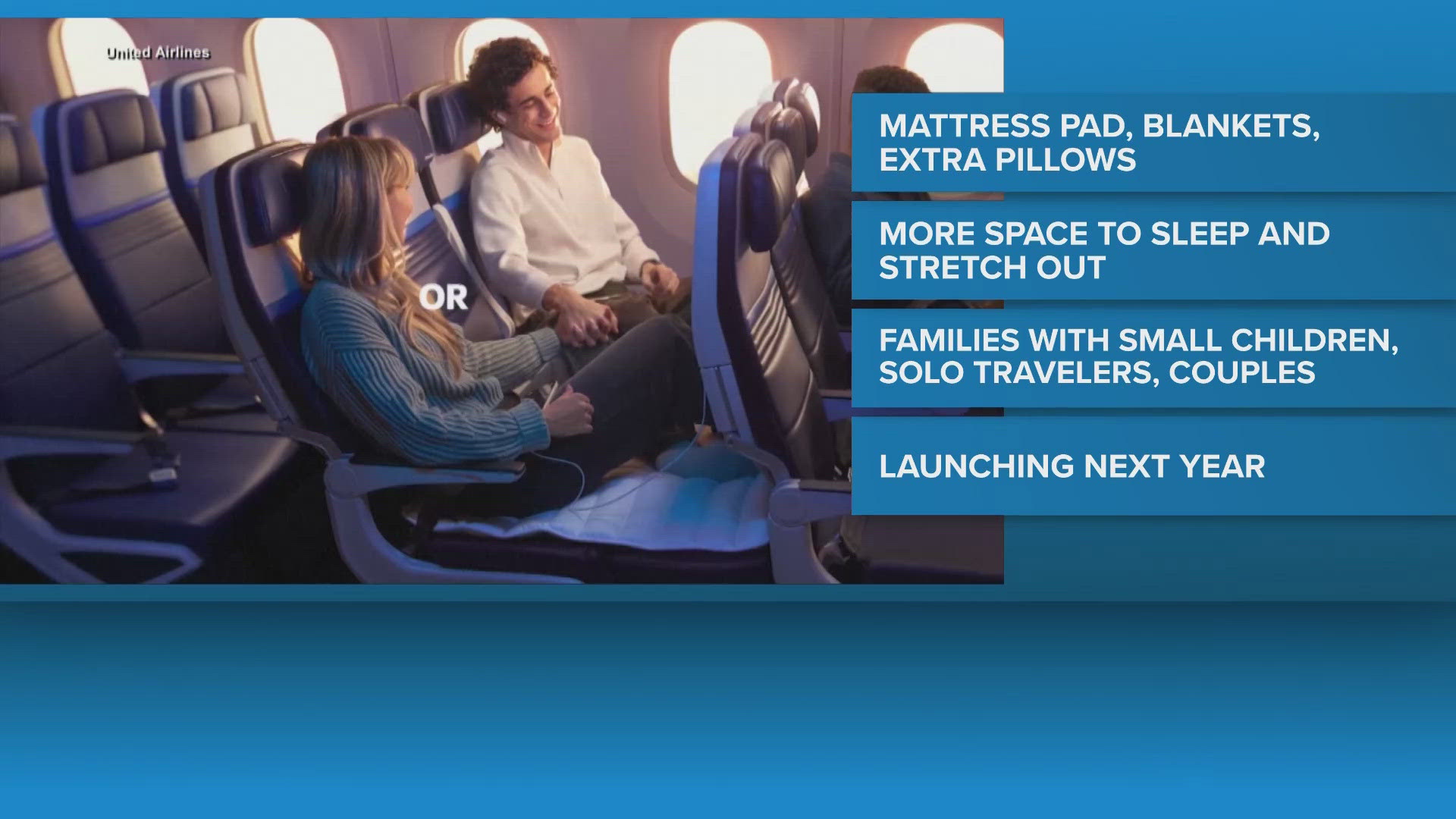 United Airlines to debut 'United Relax Row' seating option in 2027 ...