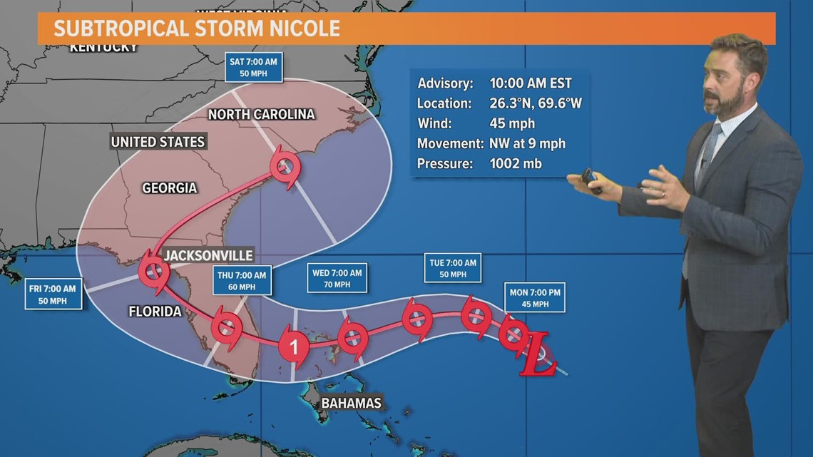 First Coast, Southeast Georgia in Tropical Storm Watch | Tracking ...