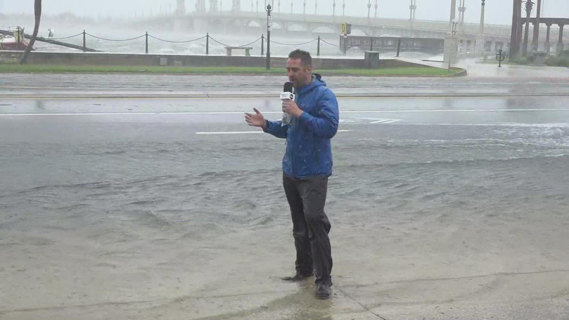 St. Augustine flooding becomes more severe as high tide rolls in during ...