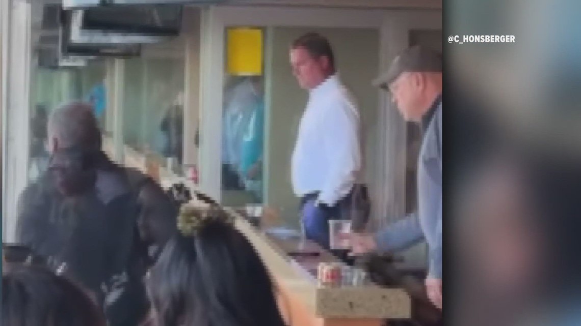 Carolina Panthers owner David Tepper throws drink at Jaguars fan during ...