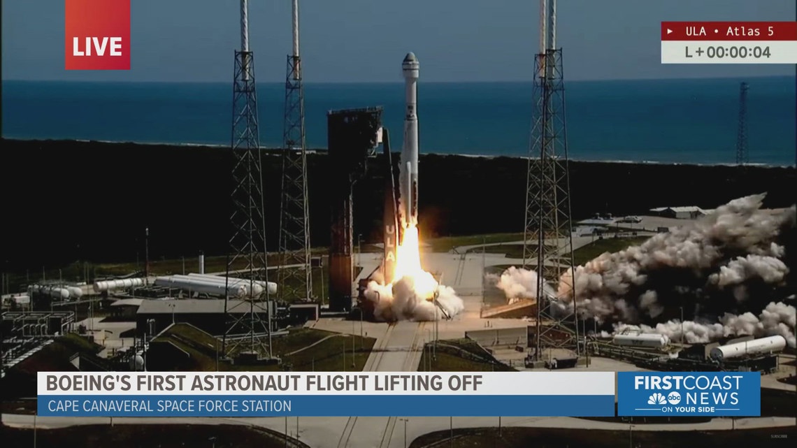 Watch: Boeing's first astronaut flight from Cape Canaveral ...