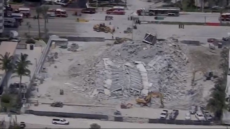 At least one hurt when building collapses during demolition in Miami ...