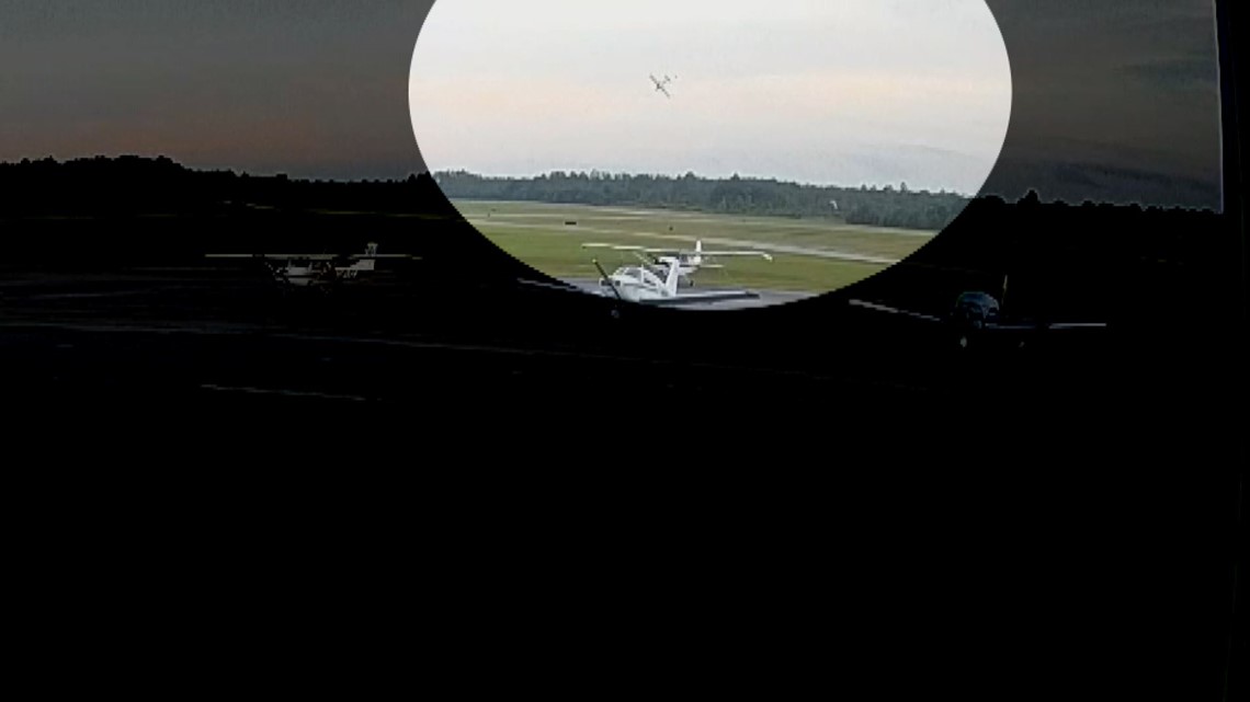 Surveillance video shows plane nose dive shortly after take-off in ...