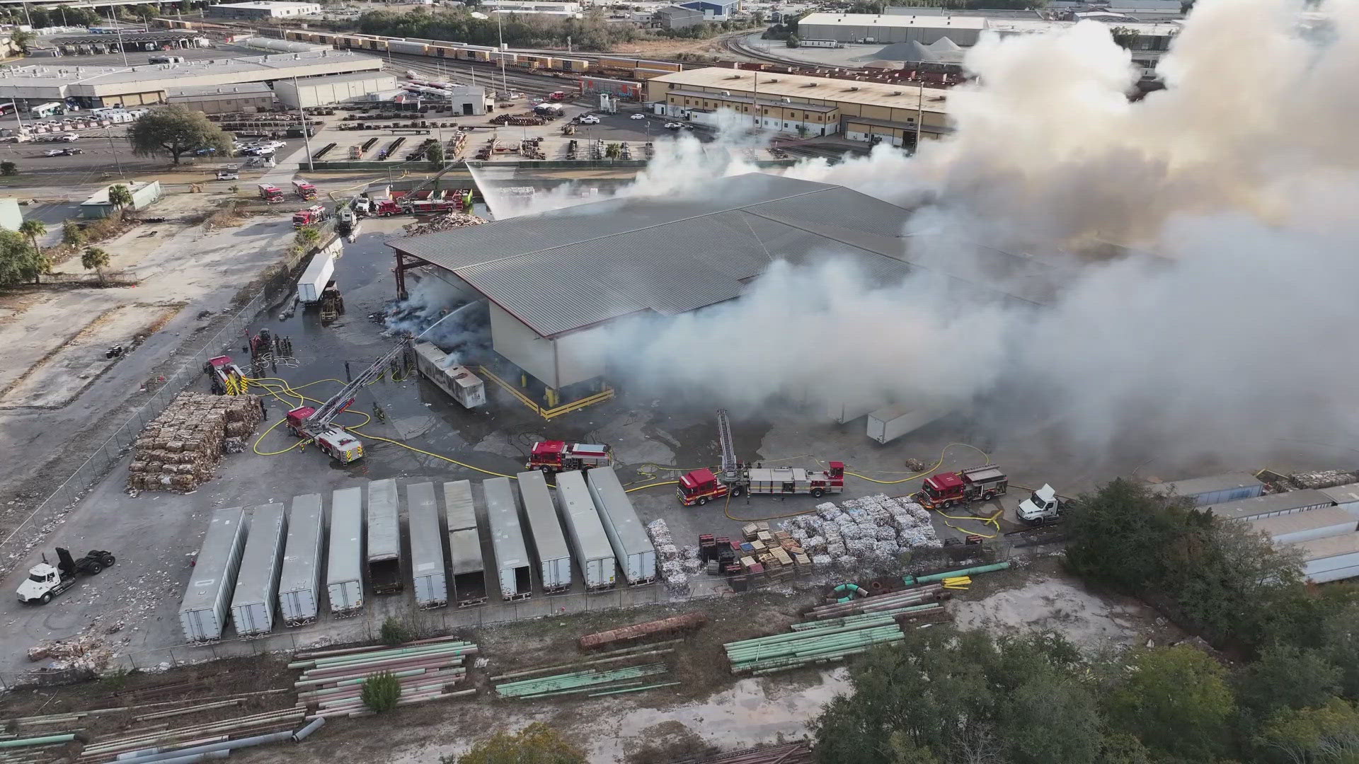 Cleanup underway after massive fire at Smurfit Westrock recycling plant ...